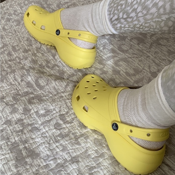 CROCS | Shoes | Crocs Womens Classic Platform Banana Color | Poshmark